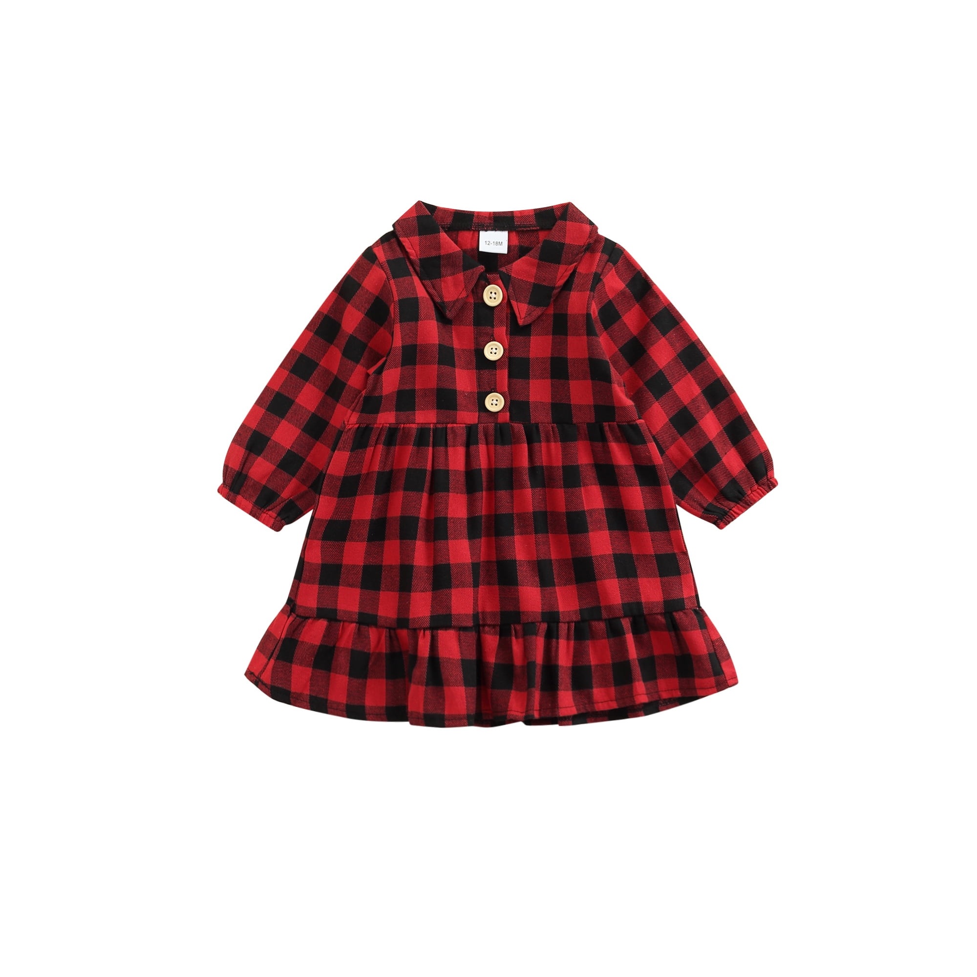 Click here for Xingqing Toddler Baby Girls Christmas Buffalo Plai... prices
