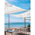 Aztec Sun Shade Sail 8'X10' Red Southwest Wind Bohemian Ethnic Wind UV ...