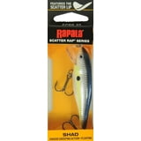 Rapala Scatter Rap Shad Fishing Lure 2.75" 1/4oz Dark Brown Helsinki ...