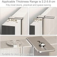 Adjustable Over Door Hooks for Towel Coat Rack Bathroom Dormgray-C 7 ...