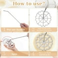 Rosette Iron Molds Set Bunuelos Mold with Handle Cooking Stamp Maker ...