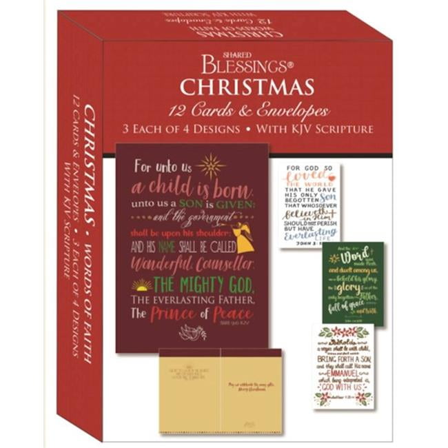 Card-Boxed-Shared Blessings-Christmas-Assorted/Words Of Faith (Box Of ...