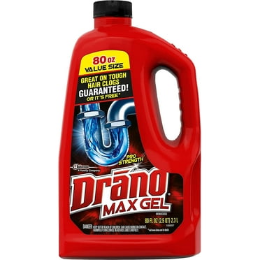 Drano Max Gel Drain Clog Remover and Cleaner for Shower or Sink Drains ...