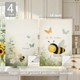 kitchen towels summer A bee flying through the air with butterflies ...