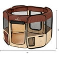 Zampa Portable Foldable Pet playpen For Large Dogs, Small Puppies ...