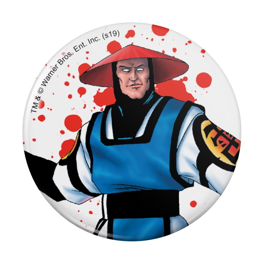 Mortal Kombat Klassic Raiden Character Pinback Button Pin - Walmart.com