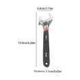 4/6/8/10/12inch Multifunctional Pipe Wrench Ratcheting Large Opening ...
