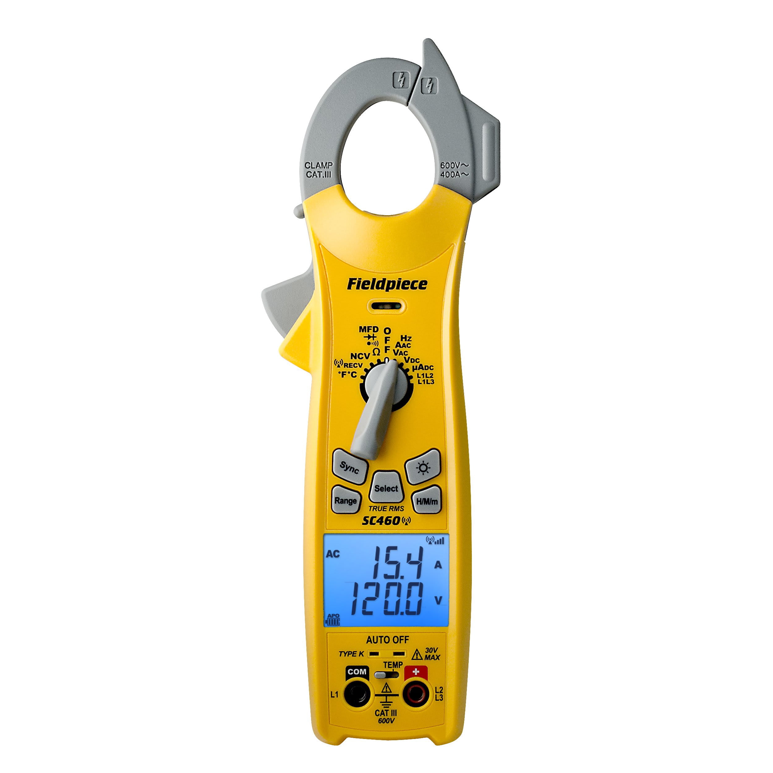 Fieldpiece SC460 True RMS Wireless Clamp Meter - Walmart.com
