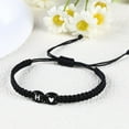 26 Letter Handmade Couple Bracelet Length Adjustable Round Design for ...