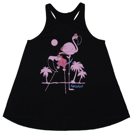 Disney Aladdin Juniors Iago Flamingo Racerback Tank Top (SM) | Walmart ...