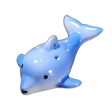 Cartoon Dolphin 6 Hole Ocarina Flute Wind Musical Instrument Flute ...