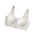 Agkizg Front Closure Bras for Women Push Up Solid Color Wireless Zipper ...
