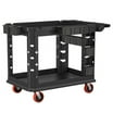 Suncast Commercial Heavy-Duty Plus 2-Shelf Utility Cart, 34-13/16"H x ...