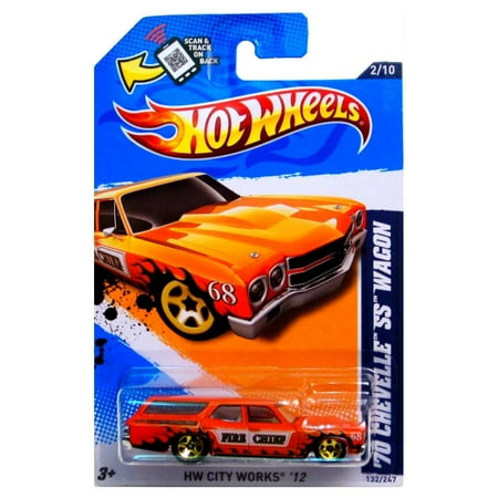 Mattel Hot Wheels (Scan & Track Card) - '70 Chevelle SS Wagon (Orange ...