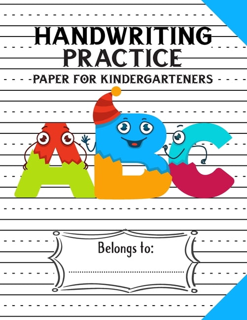 Handwriting Practice Paper for Kindergarteners: Dotted Lined Numbers ...