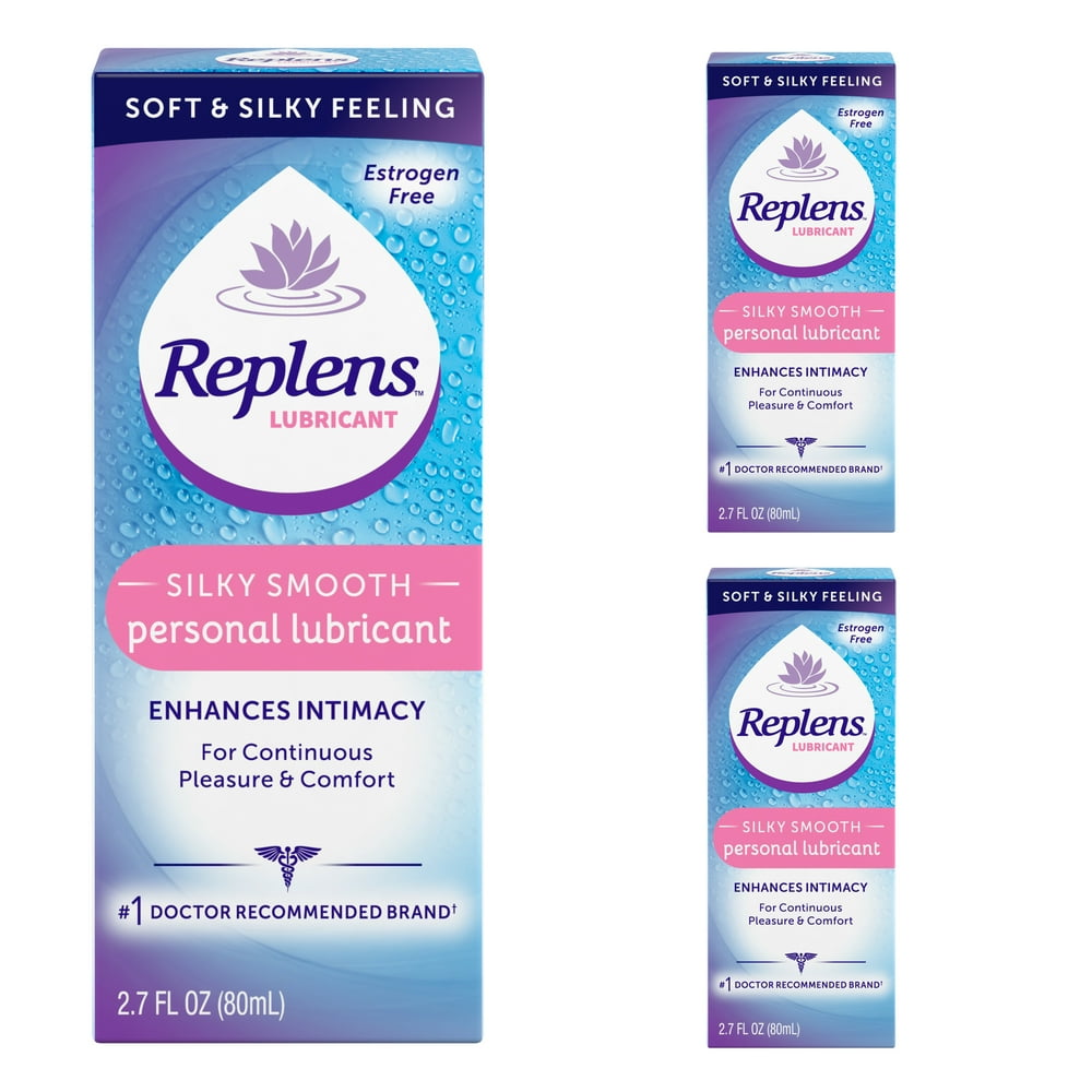 3 Pack - Replens Silky Smooth Personal Lubricant 2.7 oz (80 mL) Each ...