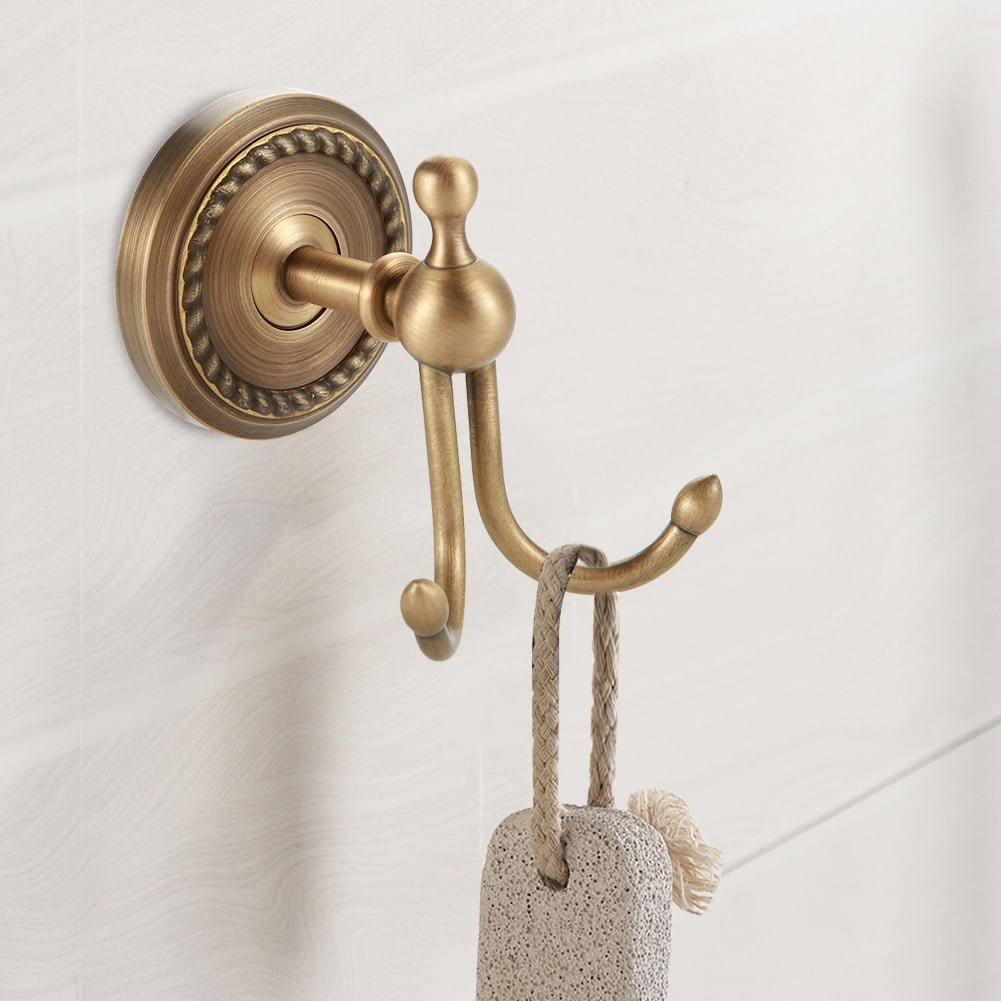 Click here for Encounter Home Brass Bath Towel Hooks  Antique Bat... prices