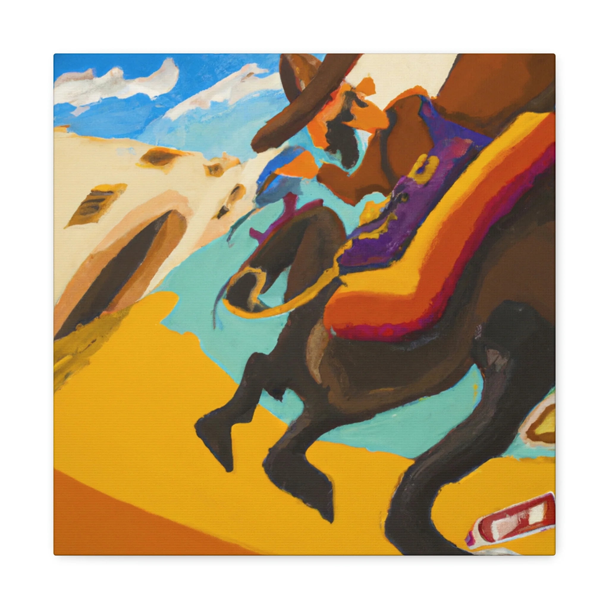 Rodeo Cowboy Adventure - Canvas - Walmart.com