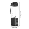 600ml Cordless Blending Machine 200W Electric Juicer Cup 6000mAh for ...