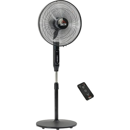 Sinda Standing Floor Fan with Remote Control, Stand Up Cooling Fan ...