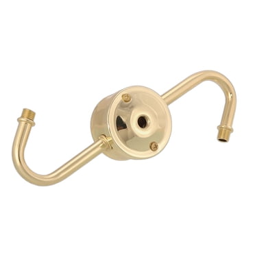Mainstays Bronze & Beige Metal Pull Chain Transitional Accent Lamp 19"H ...