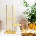 Efavormart 5-Tier Gold Metal Tall Round Display Stand for Desserts and ...