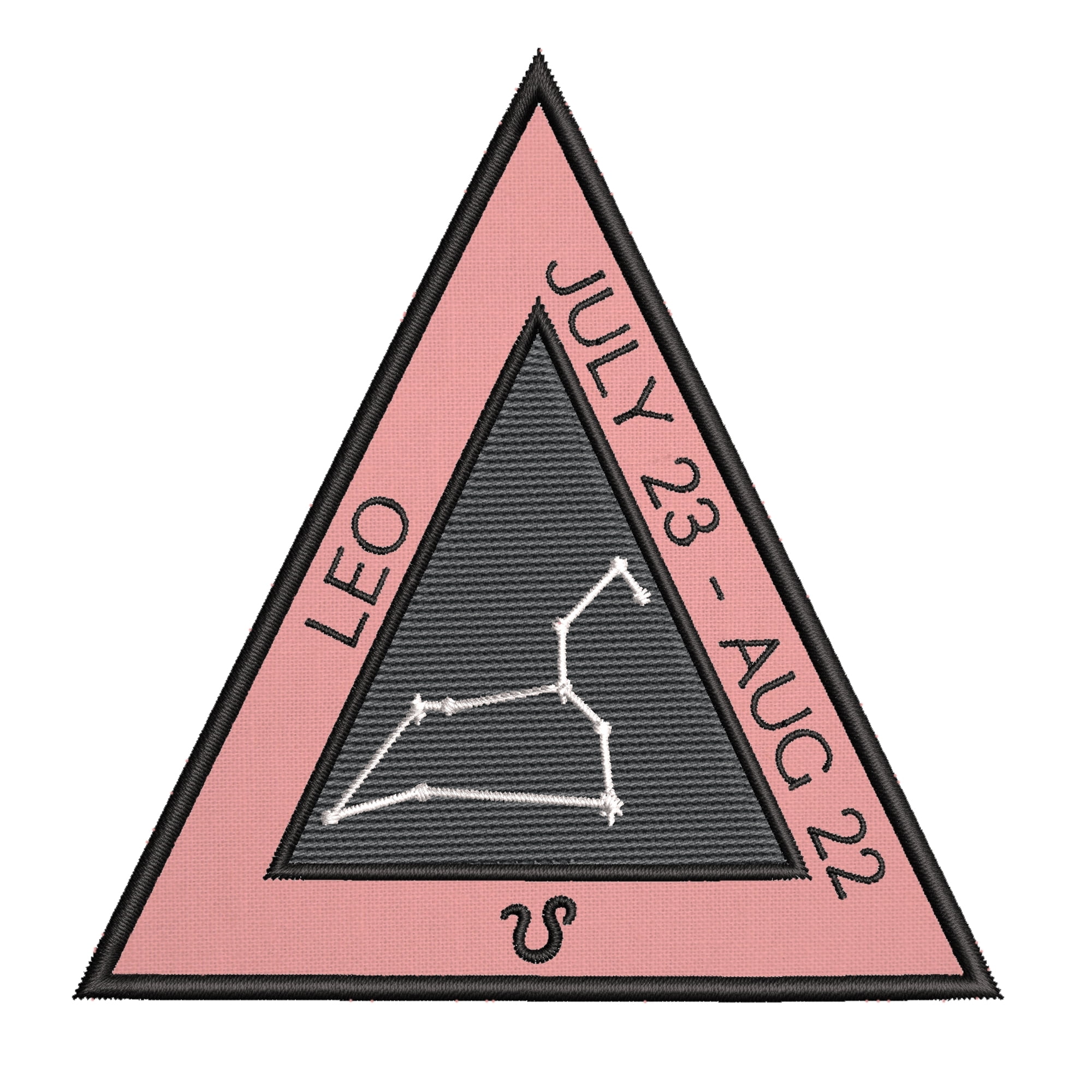 Leo Horoscope 4 Inch Iron Or Sew On Embroidered Fabric Badge Patch ...