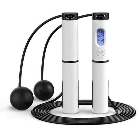 Jump Rope with Counter,Cordless Jump Rope for Fitness, Counting Jump ...