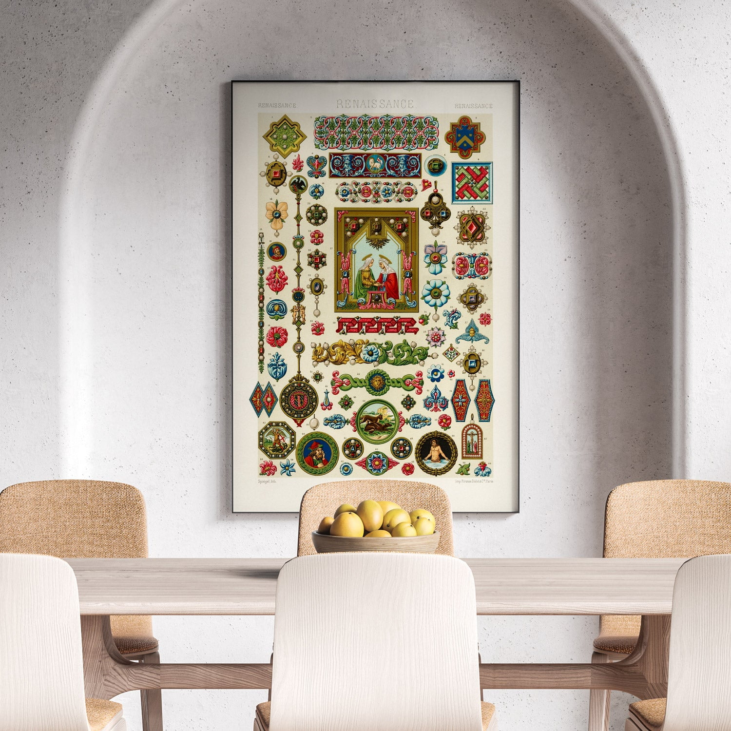 Renaissance Pattern 3 - 1888 | Albert Racinet | Premium Fine Art Print ...