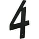 Traditional House Number, #5, 4 Inches, Matte Black by Stone Harbor ...