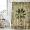 54x78 Inch Shower Curtain Decorative Vintage Palm Trees Bathtub Bath ...