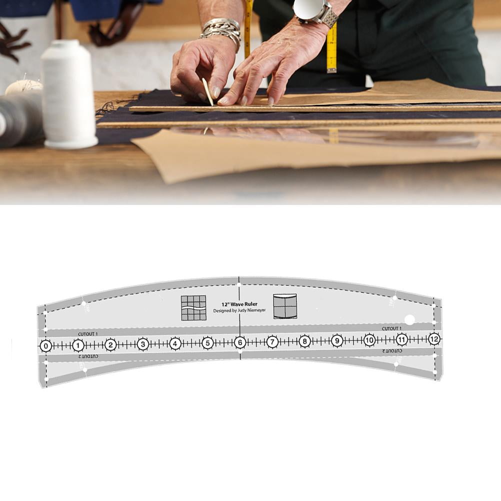 Wave Quilt Ruler Acrylic Waves Edge Ruler DIY Hand Patchwork Quilt ...