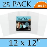 Grafix Craft Plastic Sheets 12"X12" 25/Pkg-Clear .007 - Walmart.com