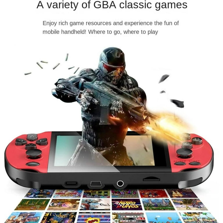 16 Bit Handheld Games for Kids Adults 4.3'' Large Screen Preloaded 3000 ...