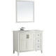 Brooklyn + Max Wilshire 42" Rounded Front Bath Vanity in Soft White ...