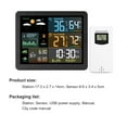 FJ3566M Smart Weather Station with Clock Temperature & Humidity Meter ...