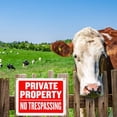 Vanitek 4-Pack No Trespassing Sign - Durable, Weatherproof, Easy to ...