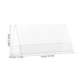 10 Pcs Desktop Transparent Label Teepee Tent Desktop Name Tag Clear ...
