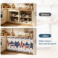4th of July Cabinet Curtain 32"Wx55"L,Dustproof Pantry Door Curtain ...