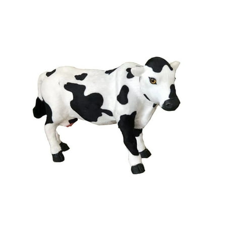 ShenMo Cow Garden Farm Animal Statue, 8", Resin, Full Color | Walmart ...