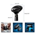 Break Resistant Mic Clip 180° Front & Rear Rotation Microphone Holder ...