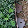 20 Ft Landscape Edging Kit Brown Garden Border with 20 Durable Plastic ...