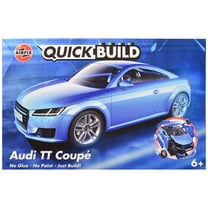 Audi TT Coupe Blue Snap Together (Skill 1) Painted Plastic Model Car ...