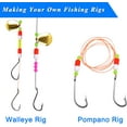 Pompano Rig Floats for Surf Fishing 80pcs Cylindrical Fish Foam Floats Kit Bottom Rig Walleye ...