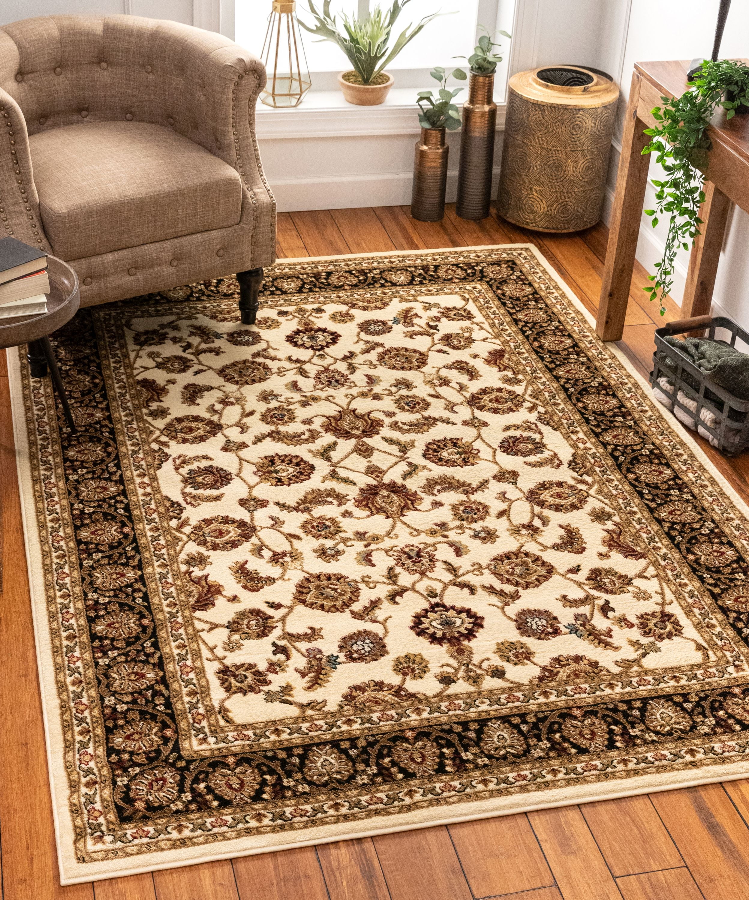 Well Woven Barclay Sarouk Traditional Oriental Ivory 7'10 x 9'10 Area ...