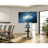 FITUEYES Universal Mobile TV Cart with Swivel Mount,Rolling TV Stand ...