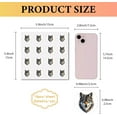 8Pcs Plastic Waterproof Self-Adhesive Picture Stickers Round Dot ...