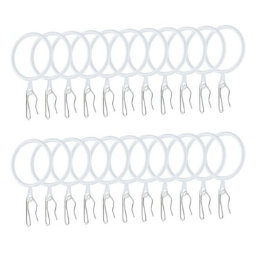 Uxcell Curtain Rings with Clips, 14 Pack Drapery Curtain Clip Rings, 2. ...