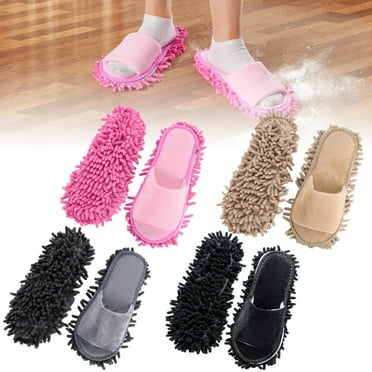 CMrtew ‌Lazy Mop Slippers 1 Pair Microfiber Floor Cleaning Shoes for ...