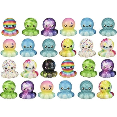 BULK SET OF 12 - (3") Cute Mini Animal Puffer Balls - Sensory Fidget ...